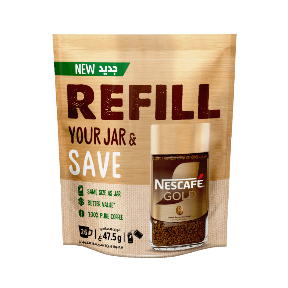 NESCAFÉ® Gold Refill Pack Instant Coffee | Nescafé MENA